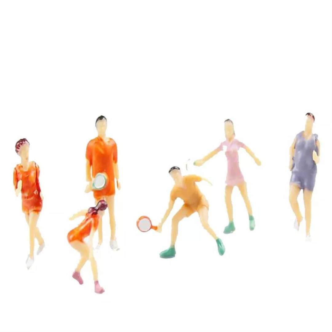 Tennis Jogging SPORTS Miniature People 1:50/75/100 Fitness Scale Model ...