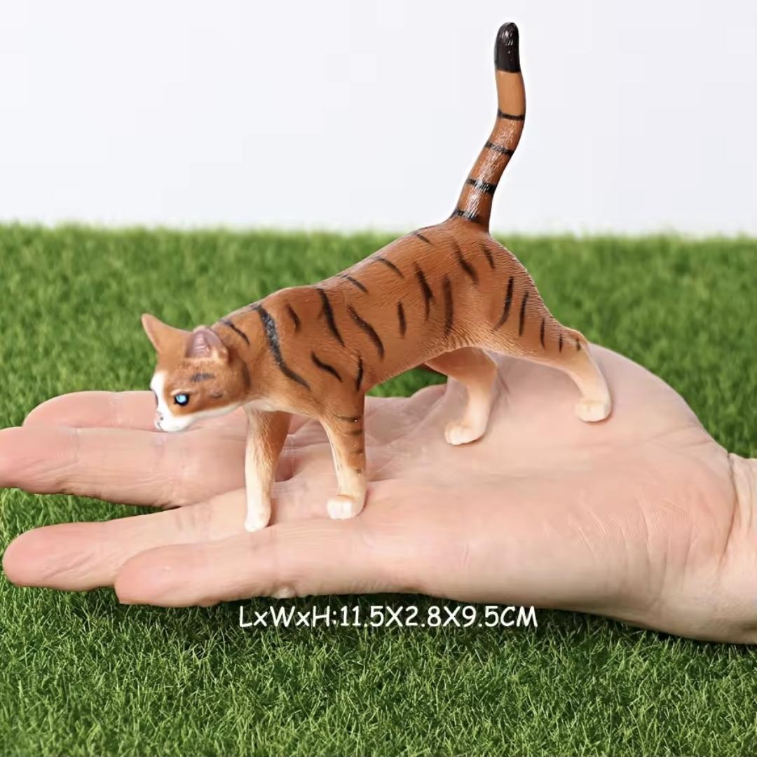 Miniature Tabby Cat Figure: Striped Kitten (4-11cm) - Etsy UK