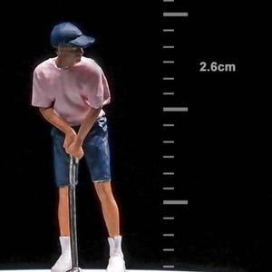 1:64 Scale Miniature Golfer Figure, Sport Diorama Display - Etsy