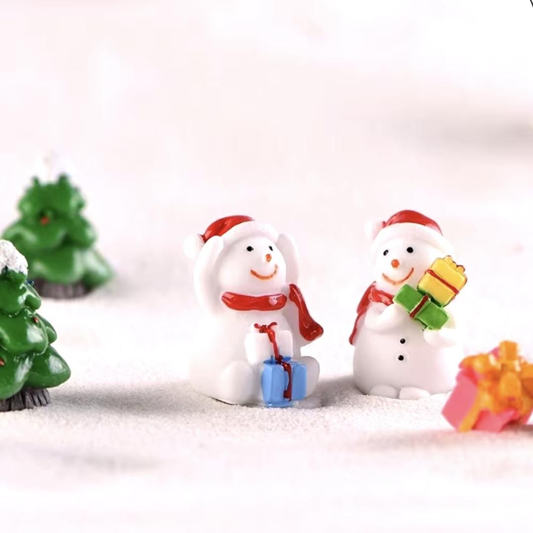 Snowman Snowmen Figures 2.3-3.4cm Christmas Xmas Cake Topper Snow ...