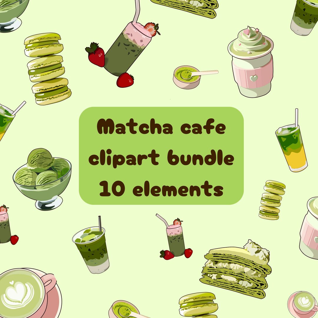 Matcha Png Clip Art Green Tea Beverage Clipart Matcha Illustration ...