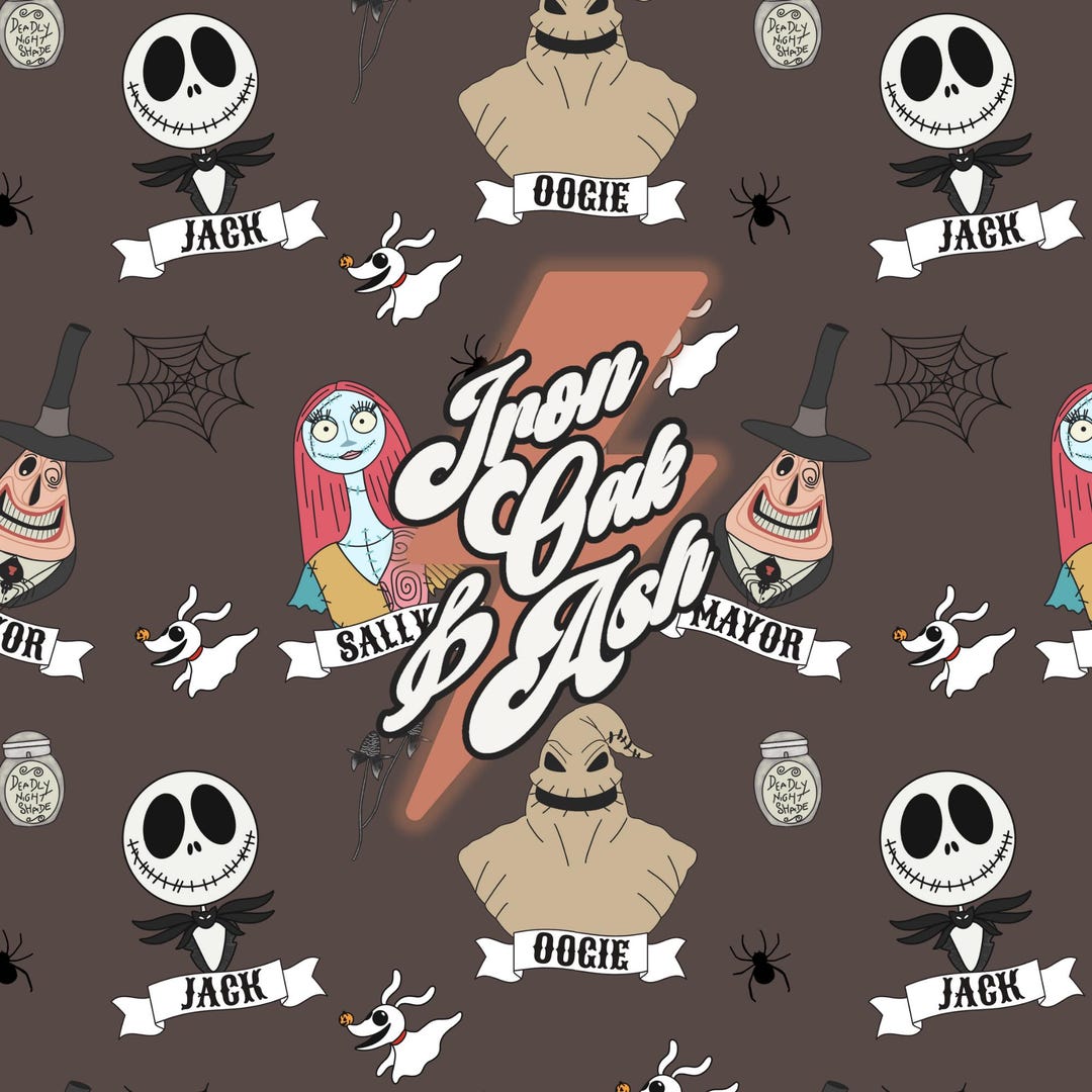 Nightmare Jack Sally Seamless Pattern, Magical Character Pattern ...