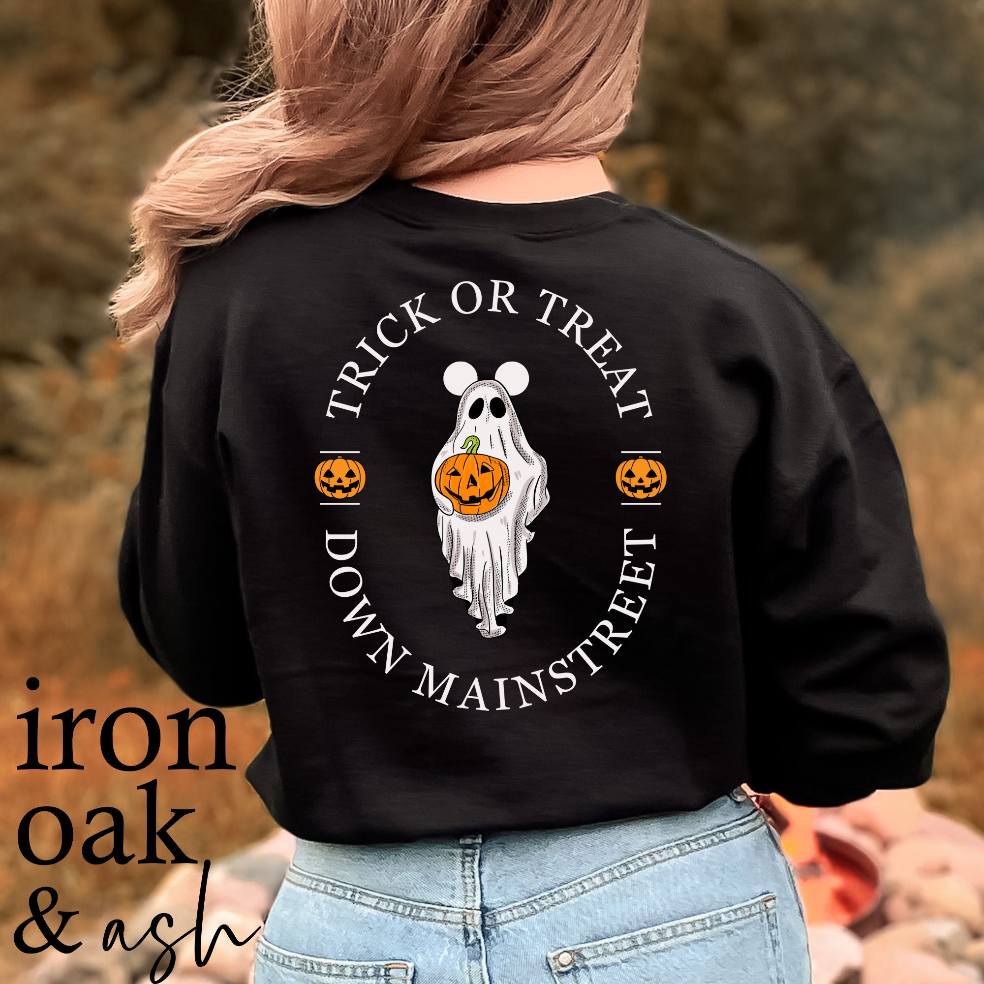 Trick or Treat Down Mainstreet PNG, Spooky Mouse Halloween Design ...