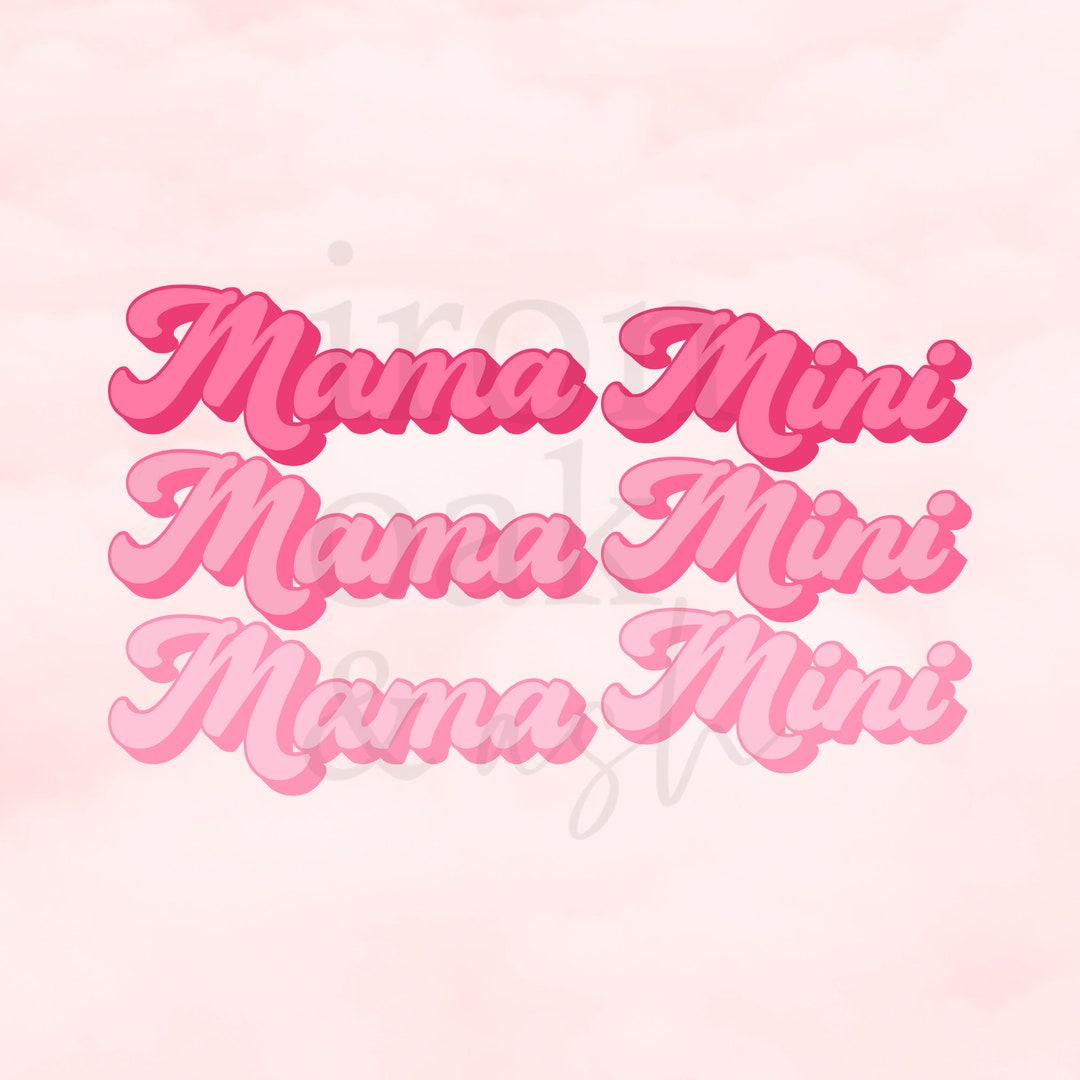 Mama and Mini PNG Bundle, Mommy & Me Clipart (digital Download) - Etsy