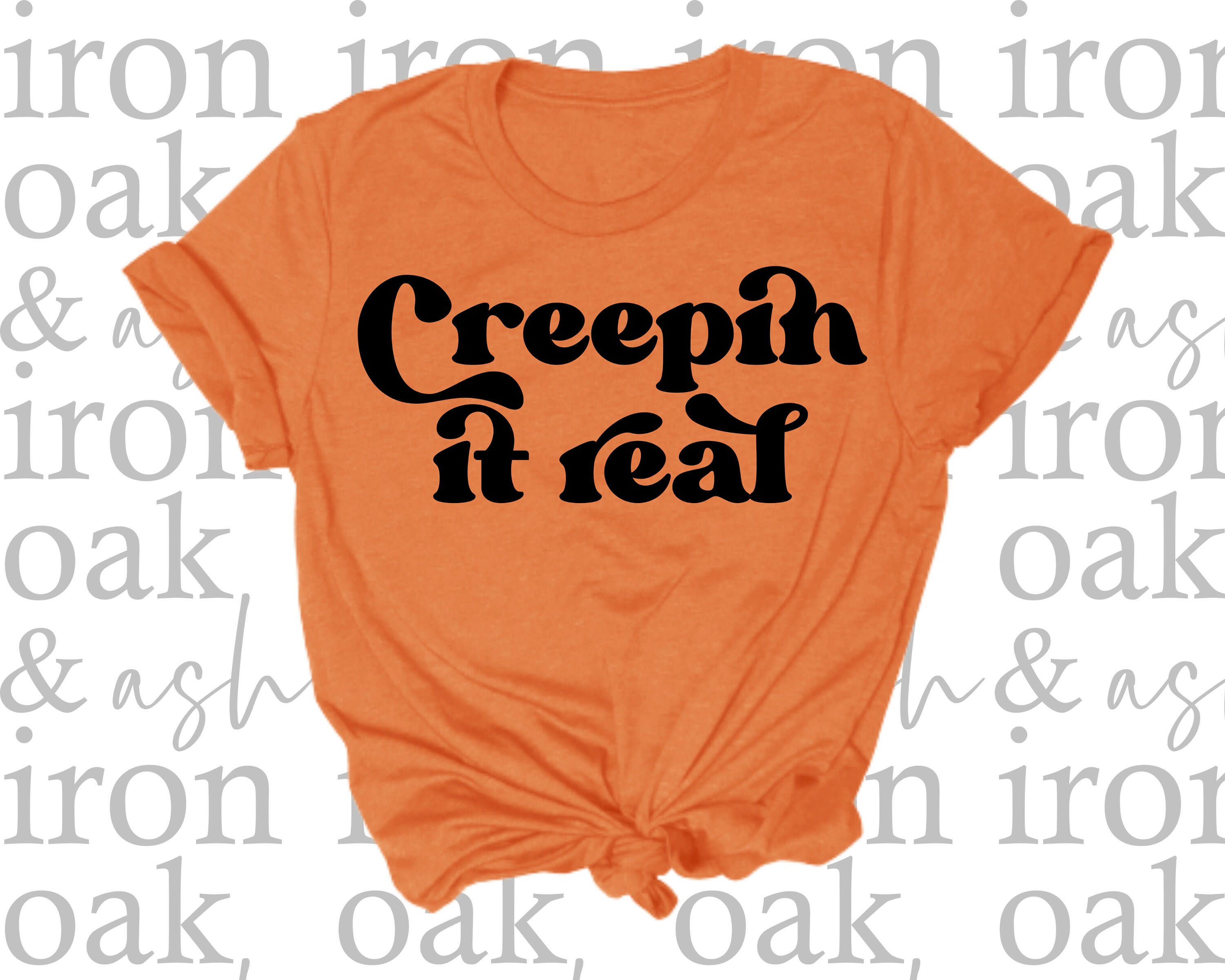 Creepin It Real SVG PNG, Halloween Cut File, Retro Halloween Svg, Fall ...