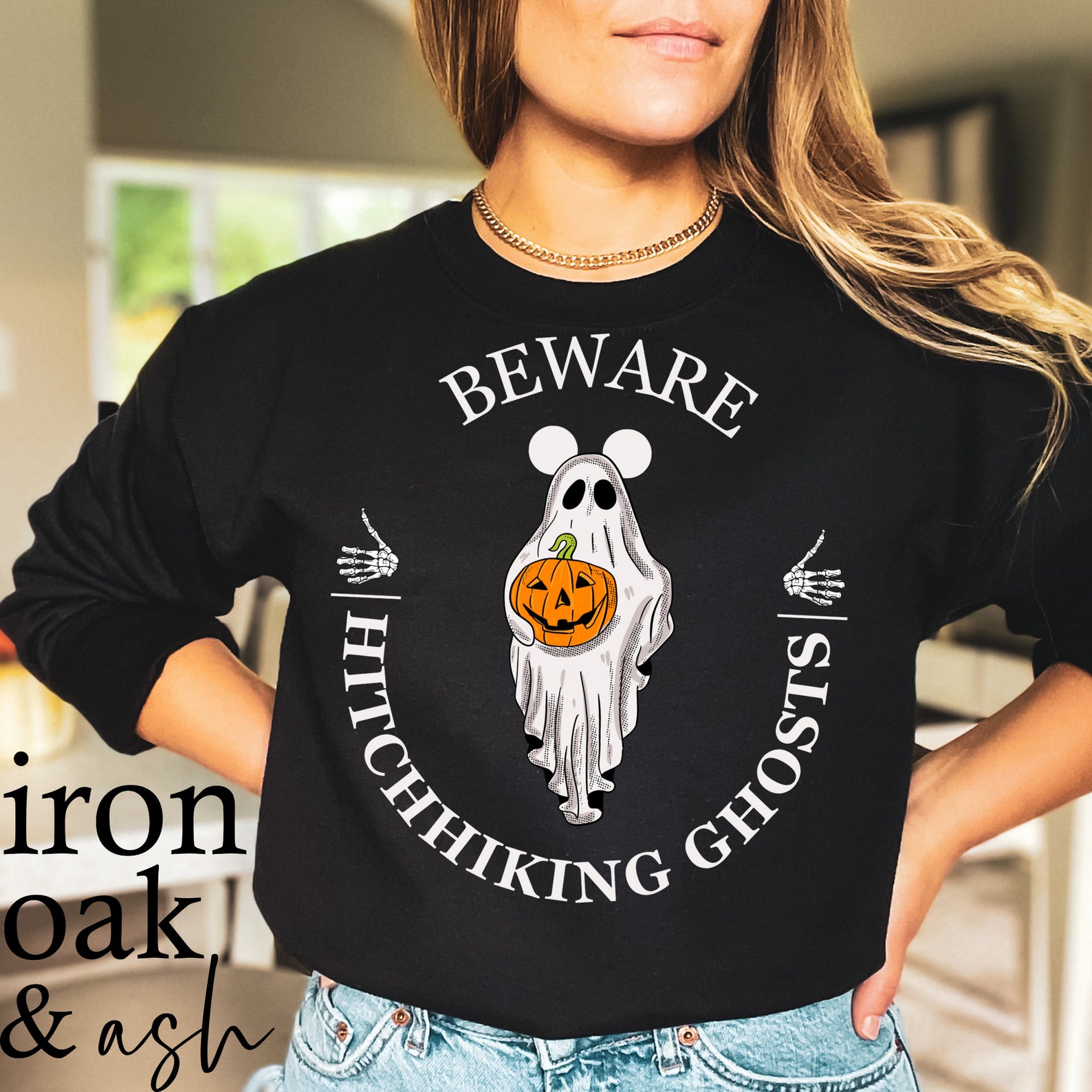 Beware Hitchhiking Ghosts PNG, Spooky Mouse Halloween Tshirt Design ...