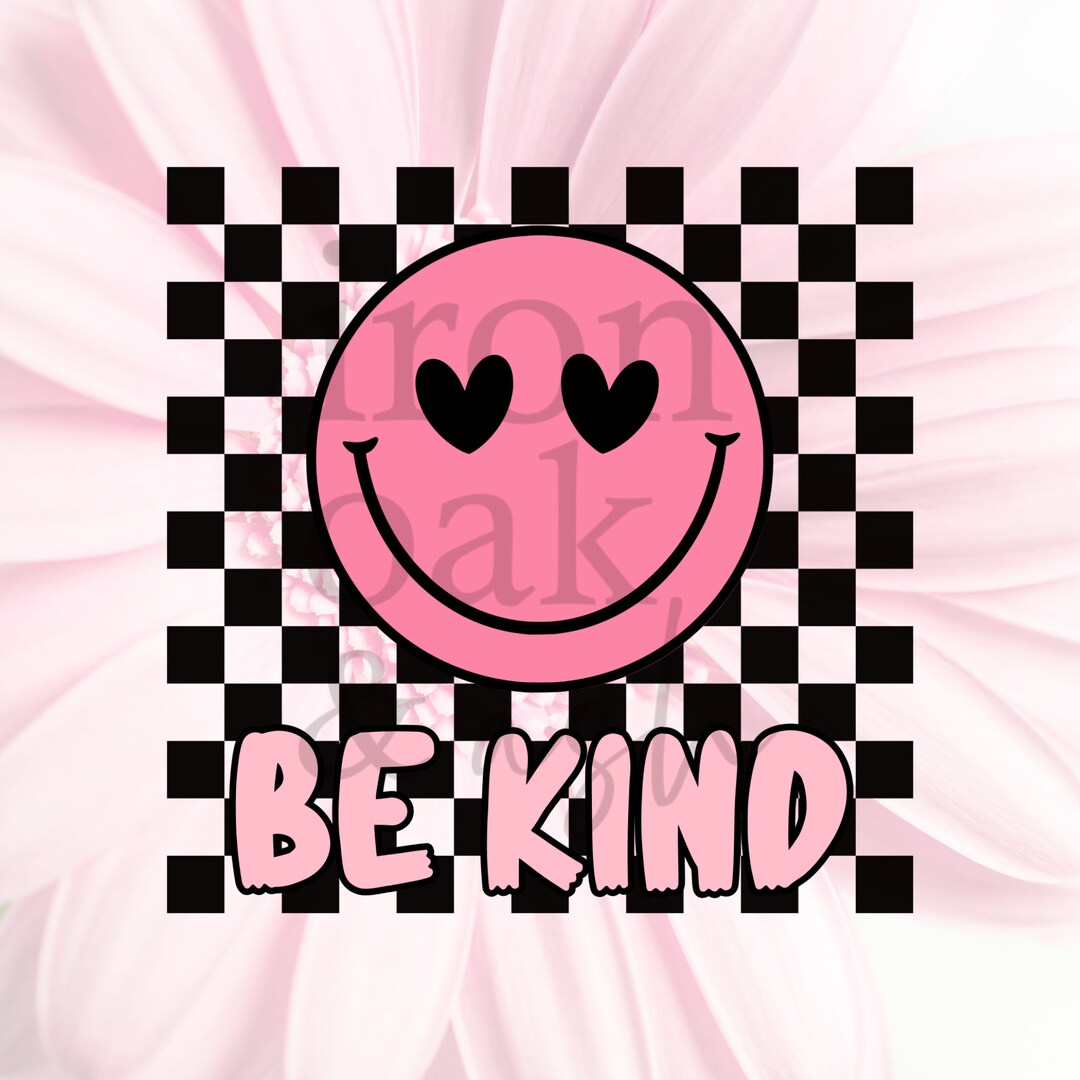 Be Kind Smiley PNG Smiley Face Cut File Punk Girl - Etsy