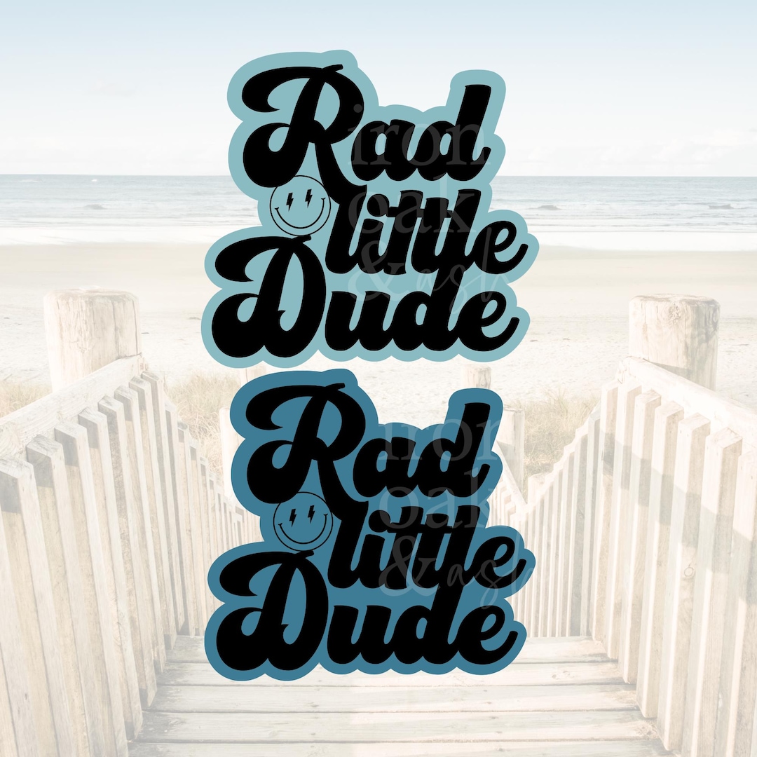 Rad Little Dude Blue PNG Bundle, Rad Dude Designs, Cool Kids, Little ...
