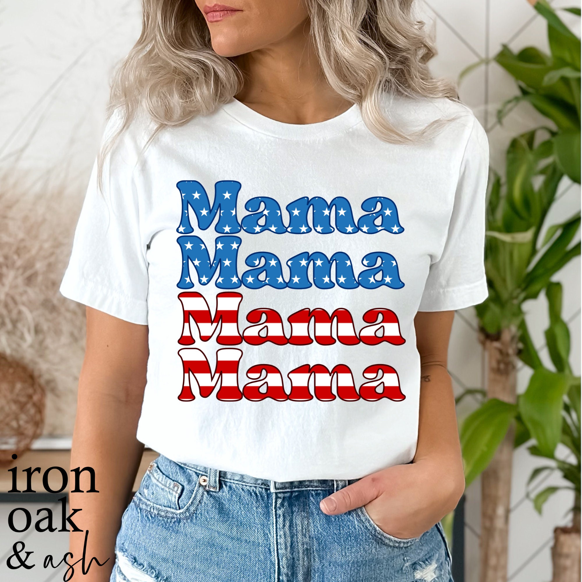 Stacked Mama American PNG, Patriotic Mama PNG, Stacked Mama Transparent ...