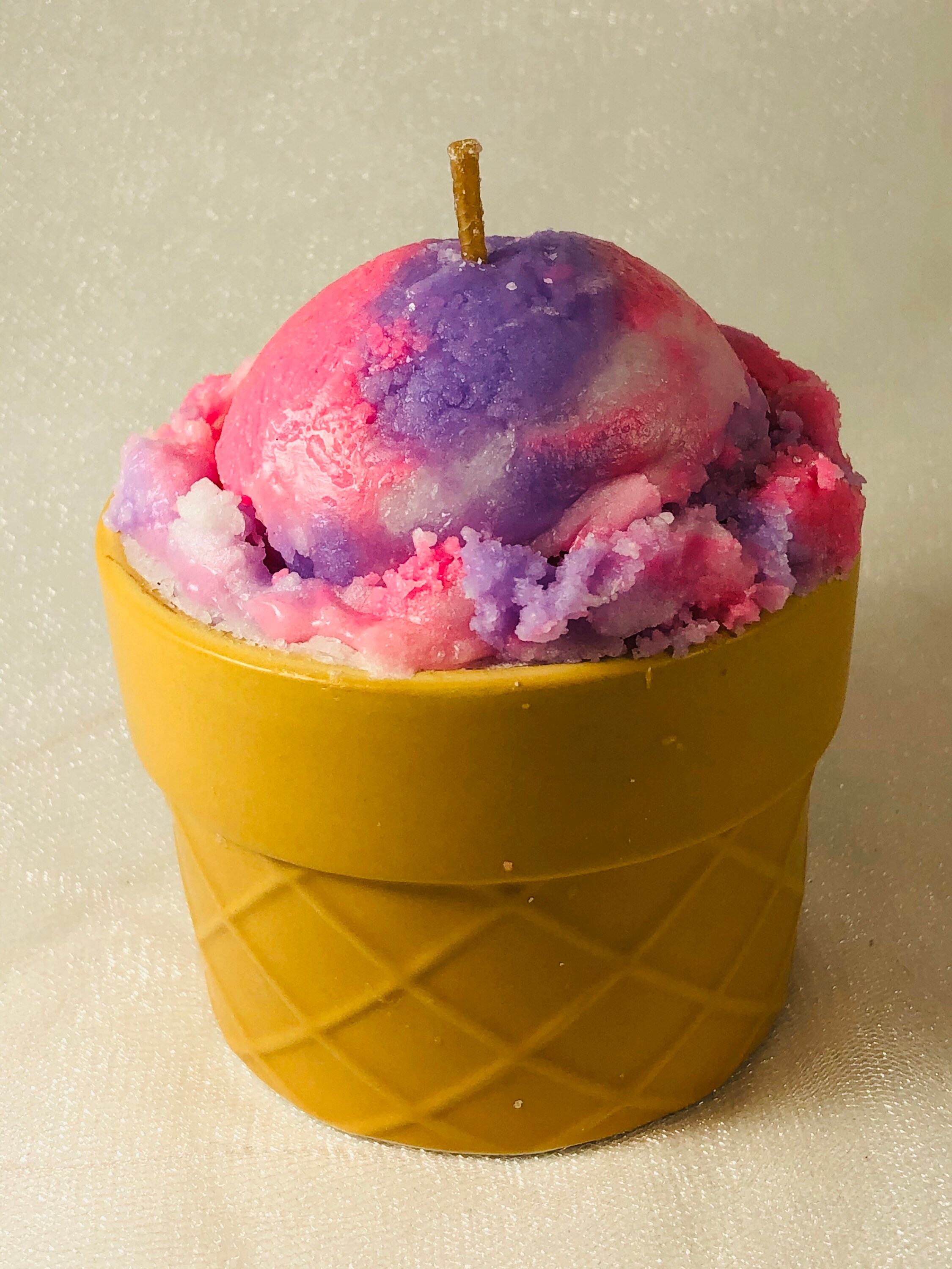 Candle: Decorative Rainbow Sherbet Container Candle Ceramic | Etsy