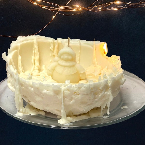 Snowman Candle - Etsy