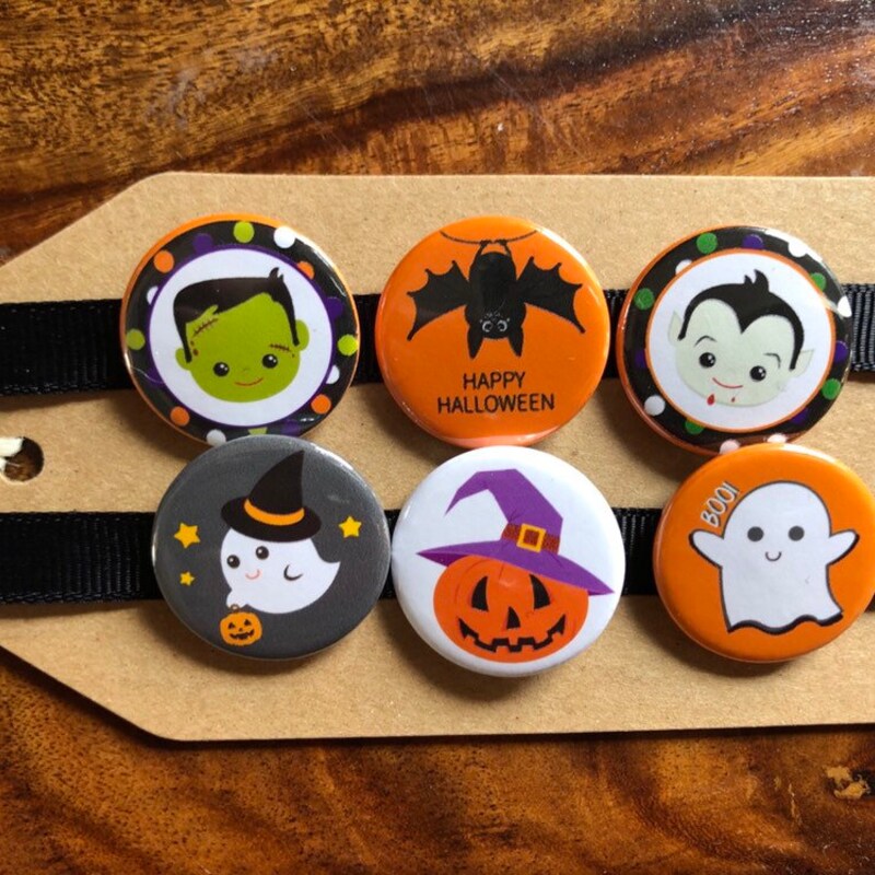 Halloween Buttons - Etsy