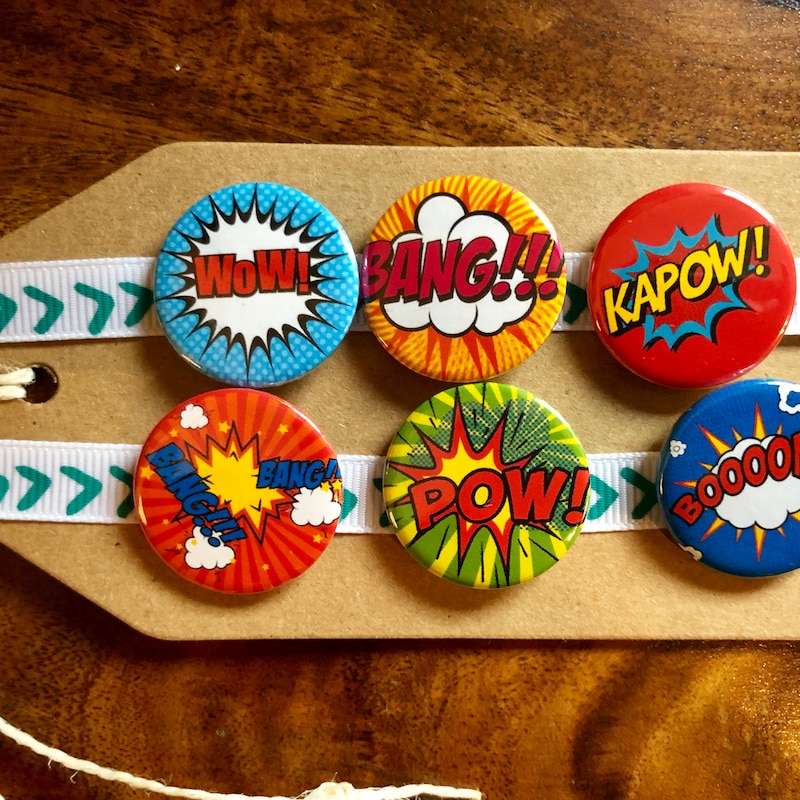 Superhero Button - Etsy