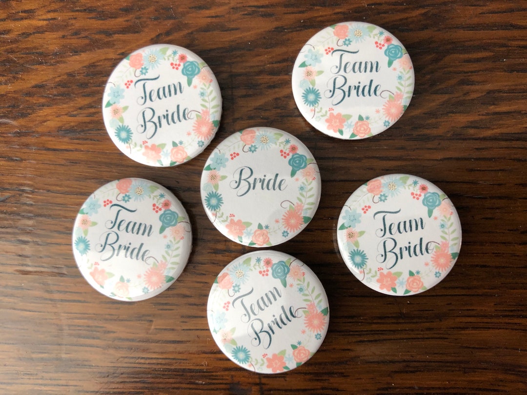 Team Bride Hen Party - Pin Badge Set - Etsy