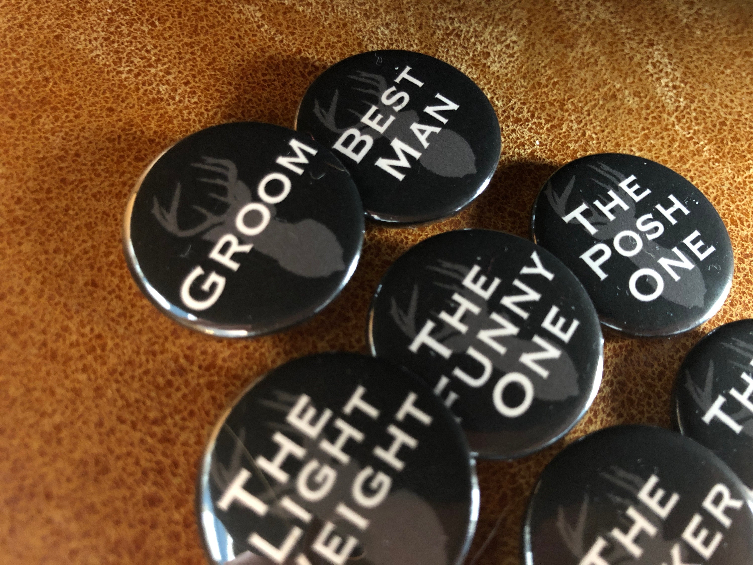 Personalised Stag Party - Pin Badge Set 25mm - Etsy