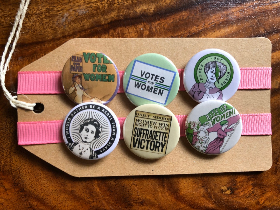 Suffragettes Votes for Women - Pin Badge Set / Magnet Set - Etsy