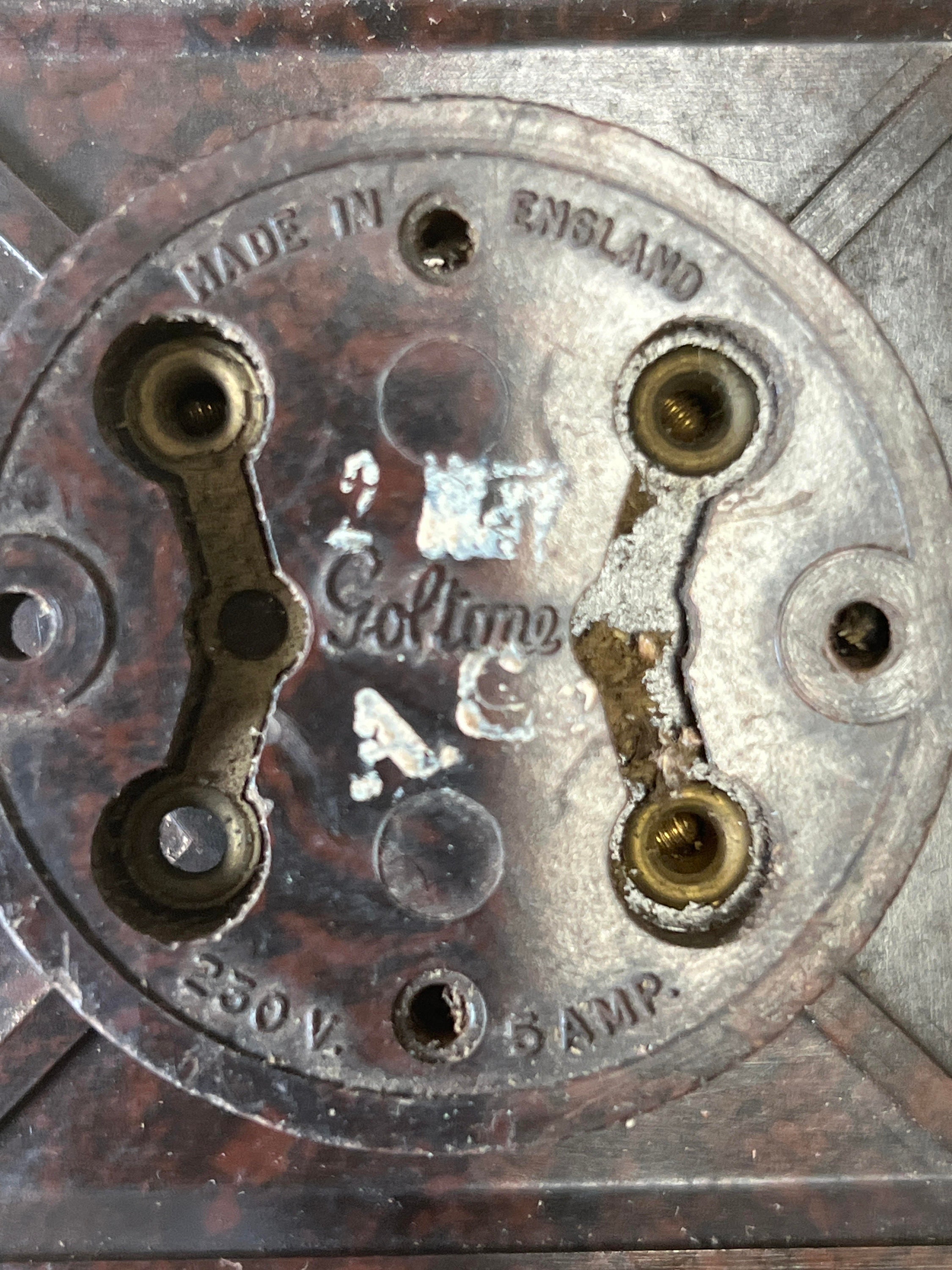 Vintage Bakelite Light Switch Goltone 230 V - Etsy