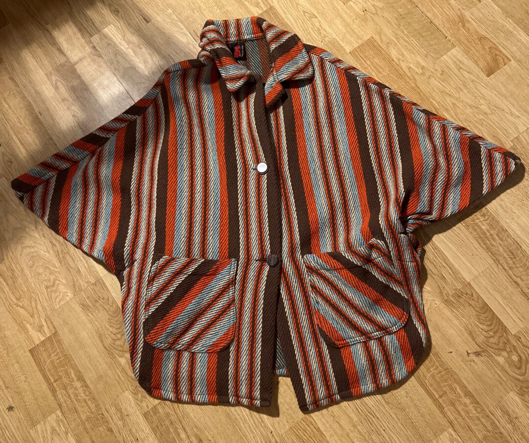 Welsh Wool Vintage Cape/jacket - Etsy