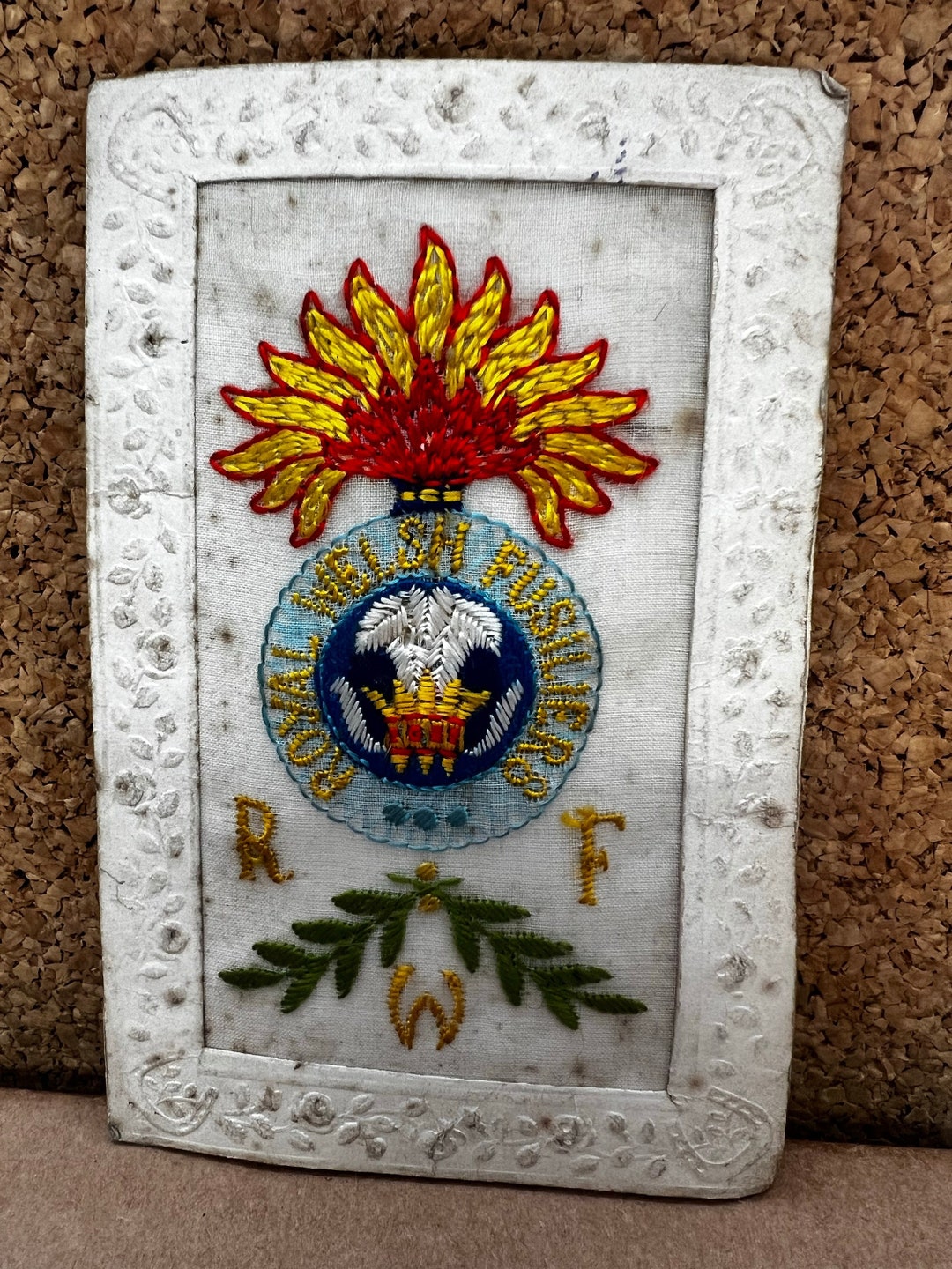 Royal Welsh Fusiliers WW1/WW2 Military Silk Postcard Ephemera - Etsy