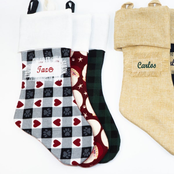 Burlap Dog Stocking - Etsy