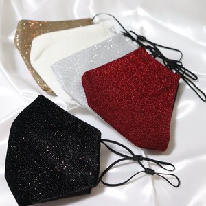Glitter Mask With Filter, Sequin Face Mask, Sparkly Face Mask,reusable ...