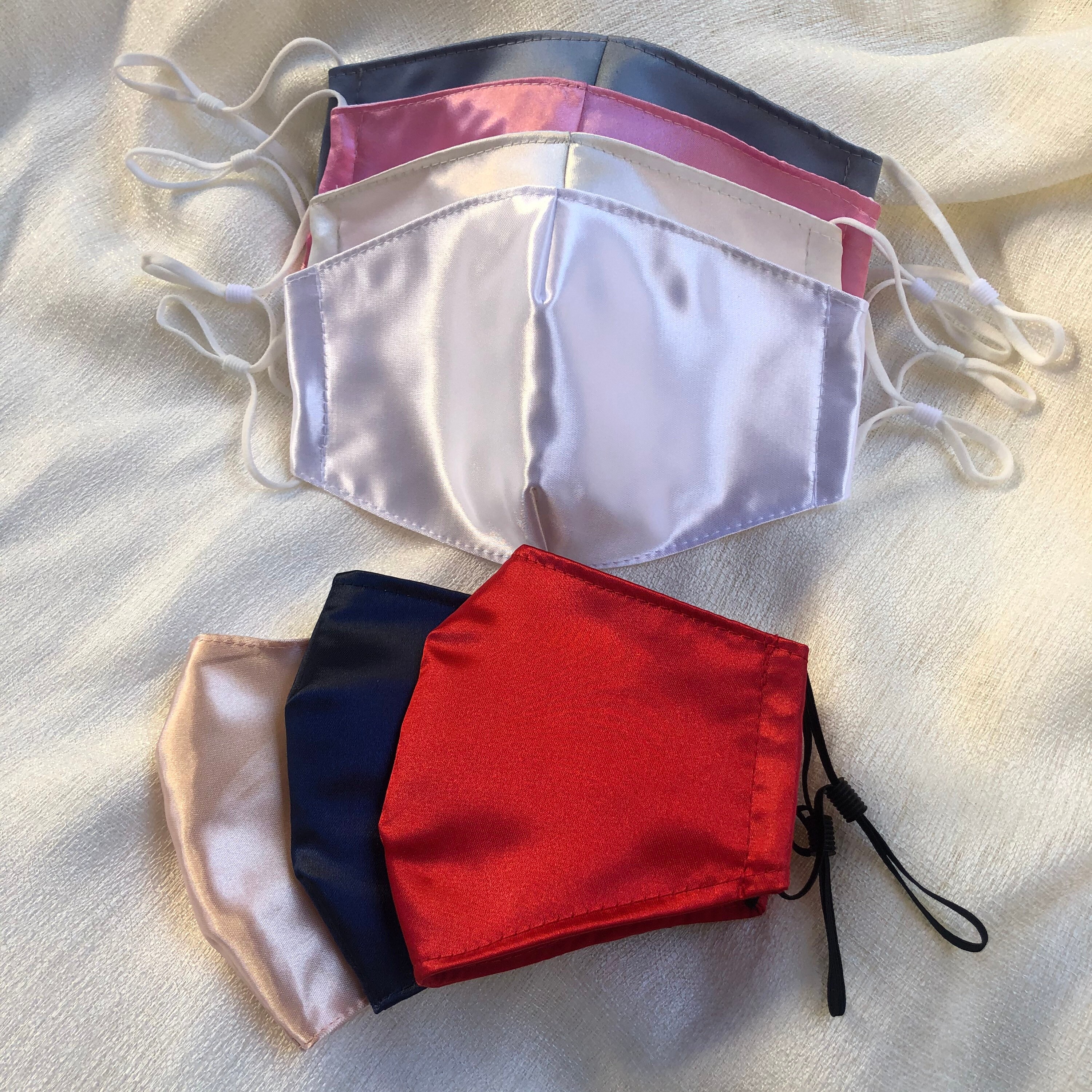 Silk Face Mask With Filter, Holiday Face Mask, Reusable Face Mask ...