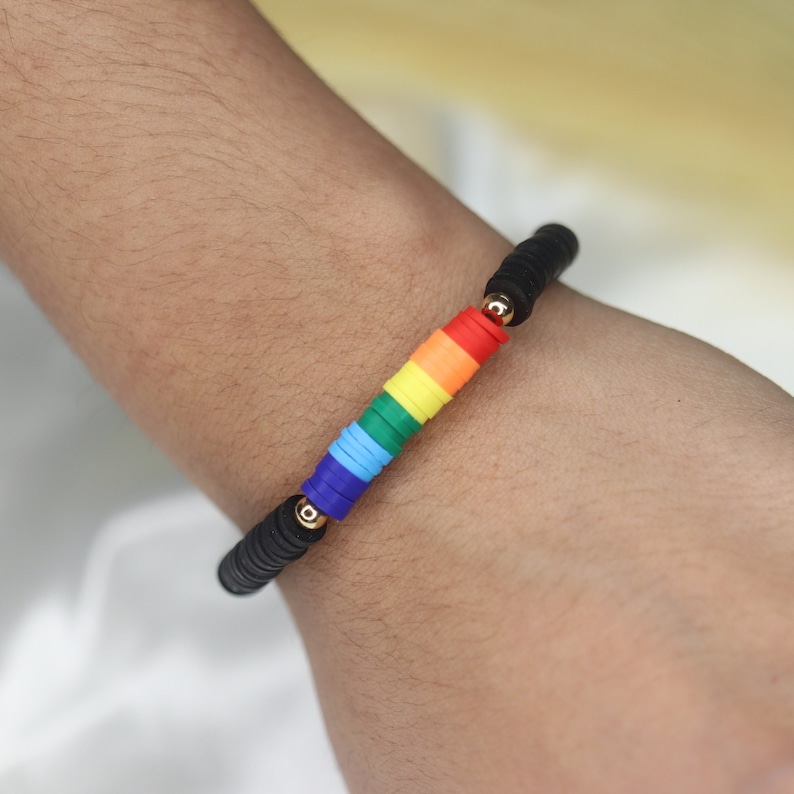 Lgbt Gay Pride Bracelet Pansexual Bracelet Asexual Pride Etsy