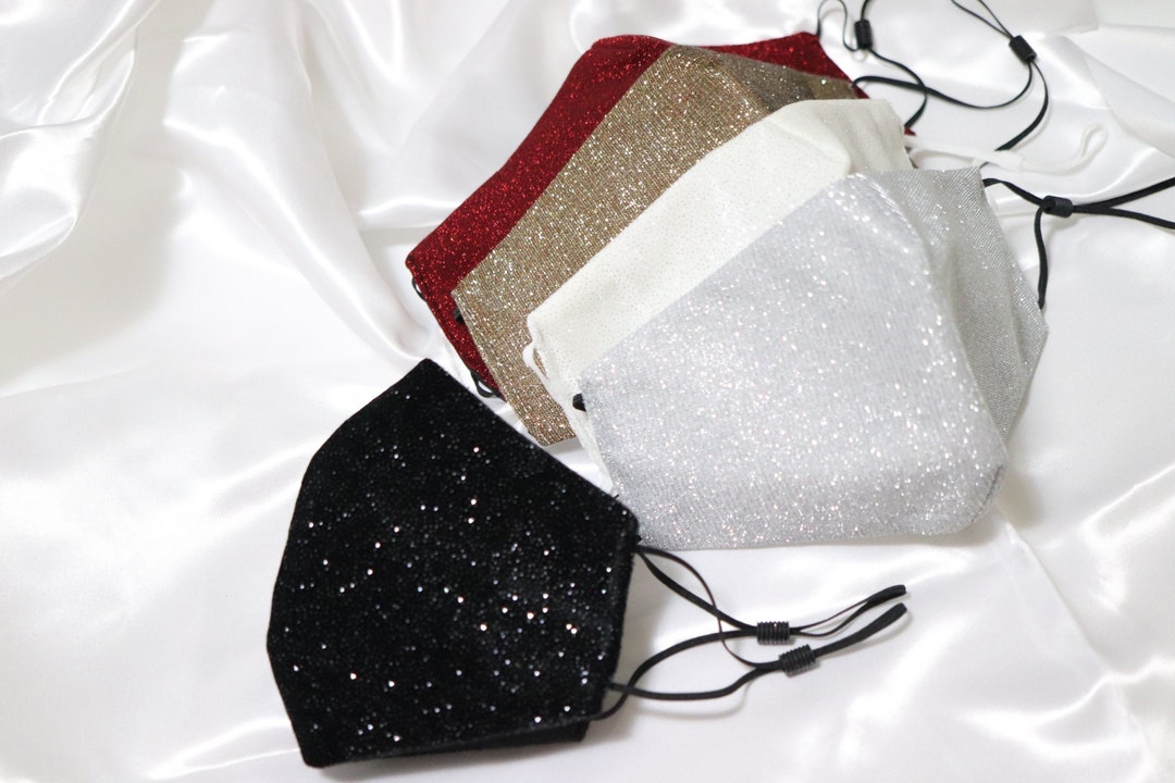Glitter Mask With Filter, Sequin Face Mask, Sparkly Face Mask,reusable ...