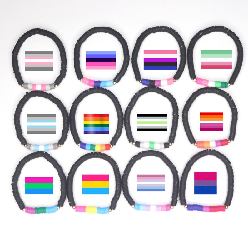 Lgbt Gay Pride Bracelet Pansexual Bracelet Asexual Pride Etsy
