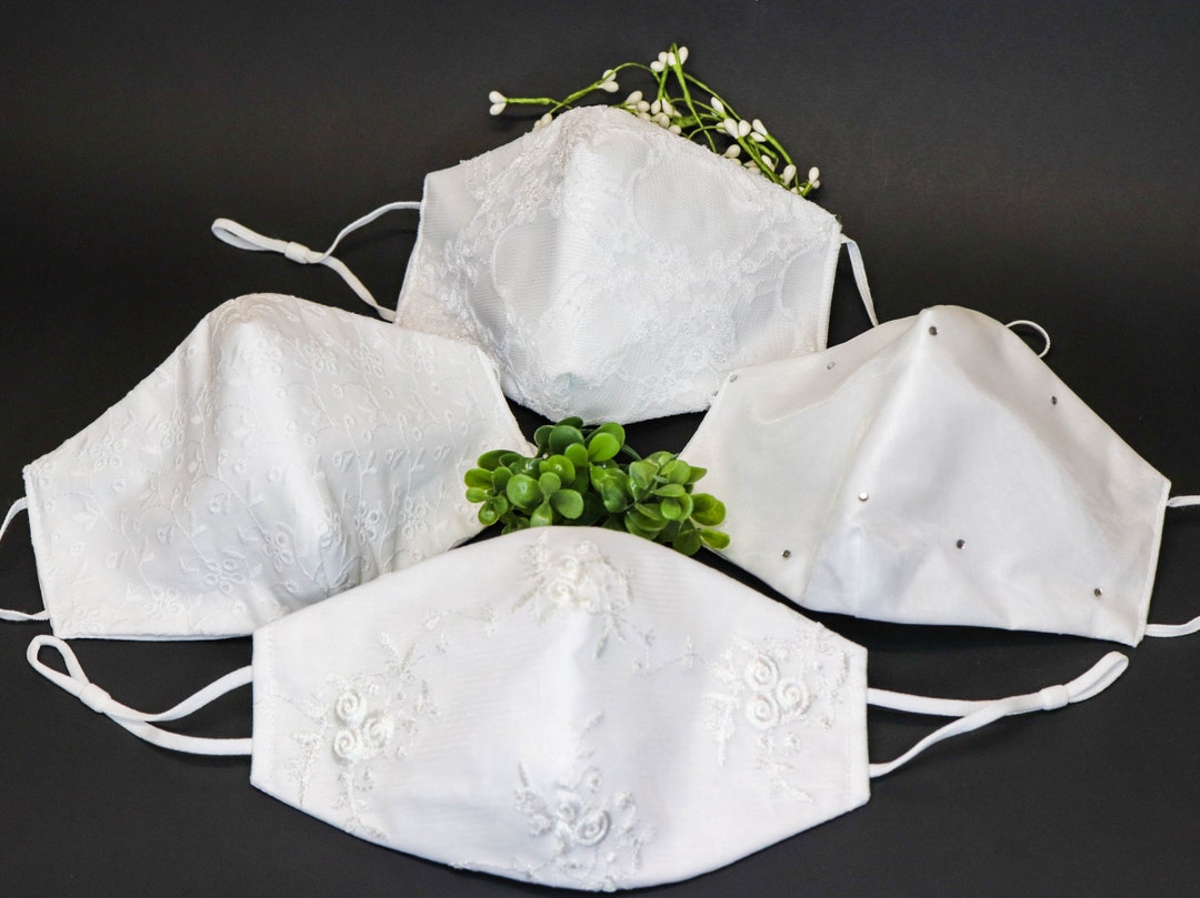 Luxury Wedding Face Mask, Bride and Groom Mask, Bridesmaid Face Mask ...