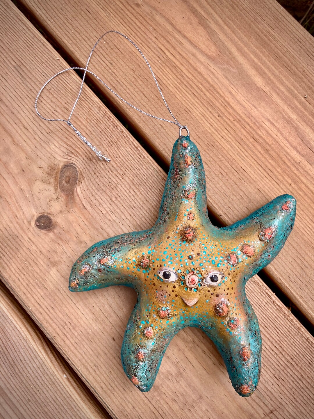 Paper Mache Smilin Fairy Starfish, Sea Star, New Year and Christmas ...