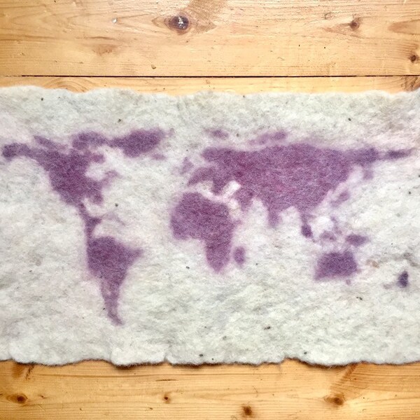 Felt World Map - Etsy