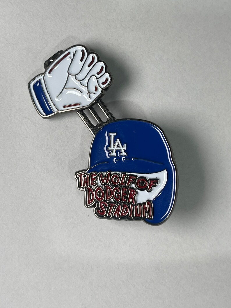 Wolf of Dodger Stadium Pin - Etsy