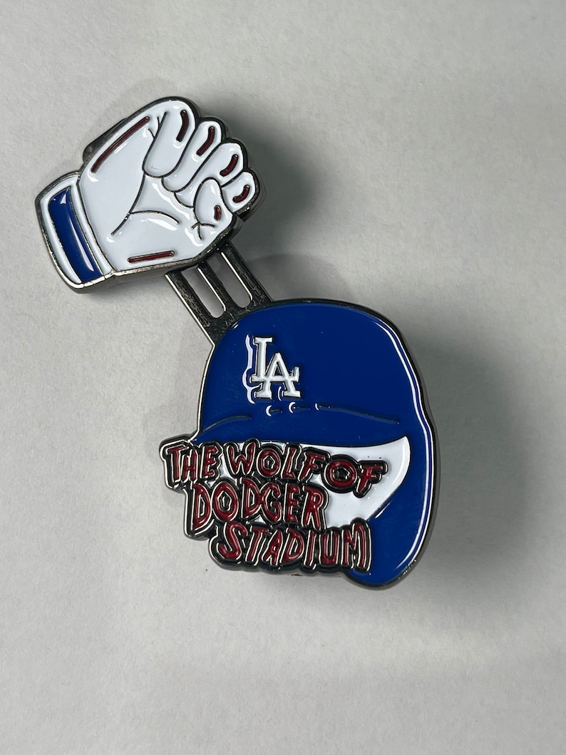 Wolf of Dodger Stadium Pin - Etsy