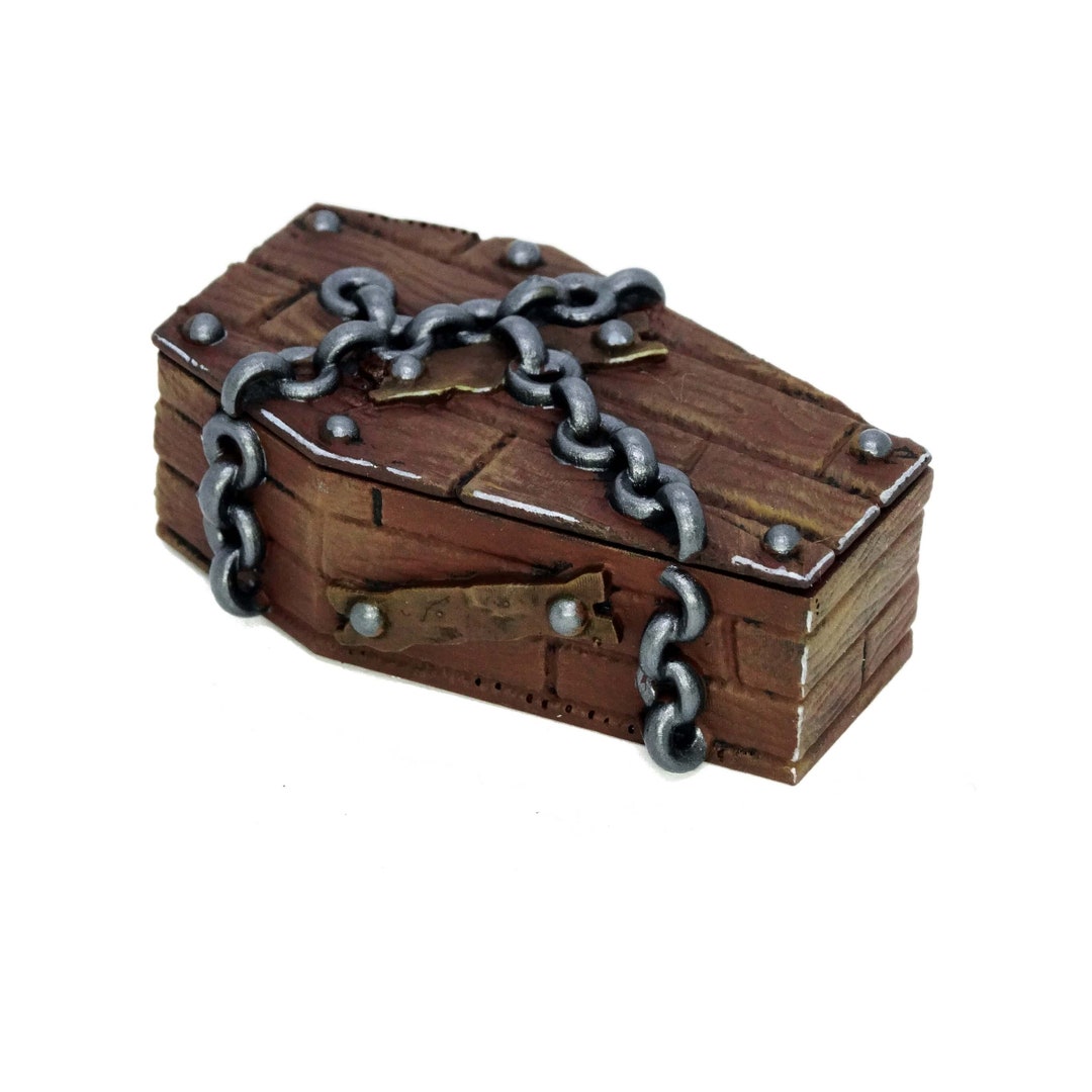 Chained Coffin Fantasy Graveyard Scatter Terrain Comes With Removeable ...