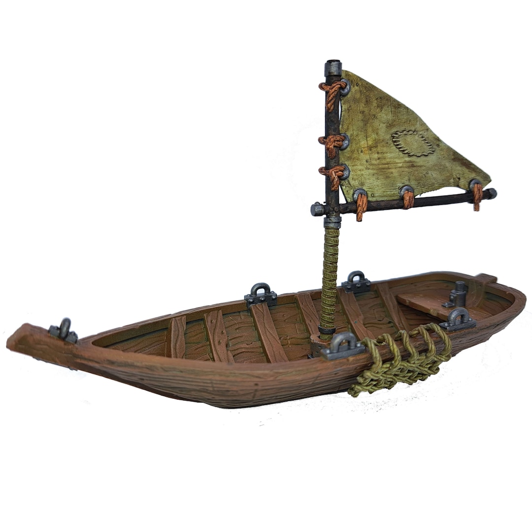 Sail Boat Resin Dnd Fantasy Tabletop Miniature - Etsy