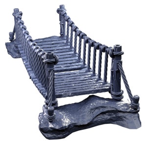 Rope Bridge DND Tabletop Terrain Jungle Chasm Crossing 28mm Scale - Etsy