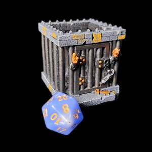 Novelty Dice Jail for Misbehaving Dice | Dice Vault | RPG Dice Cage for ...