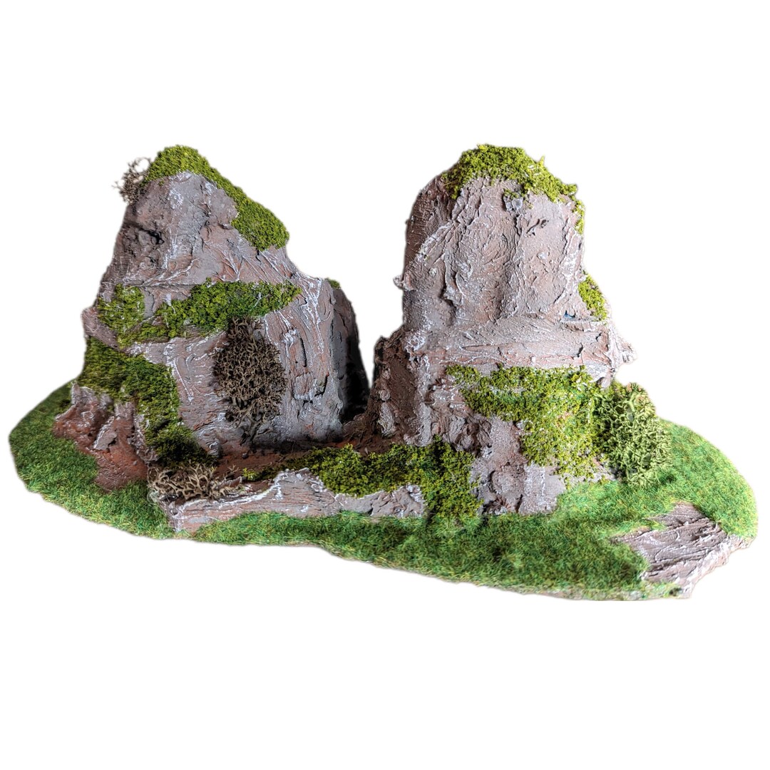 Craggy Rock Formations Painted Tabletop and Wargame Terrain - Etsy