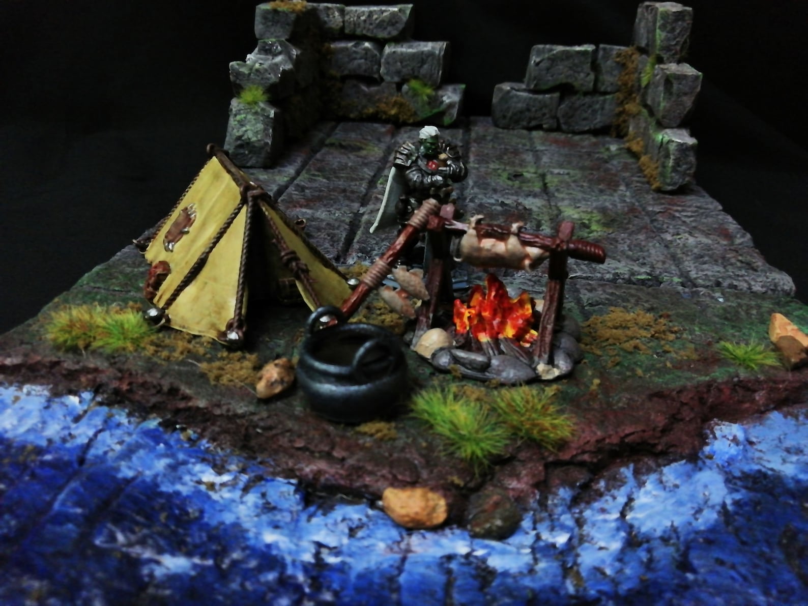 Tent and Campfire Miniature Set - Etsy UK