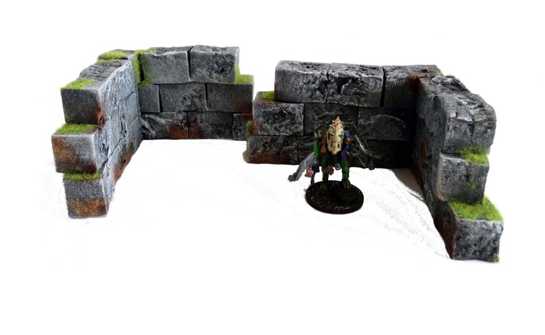 Ruined Stone Brick Walls Wargame Terrain - Etsy