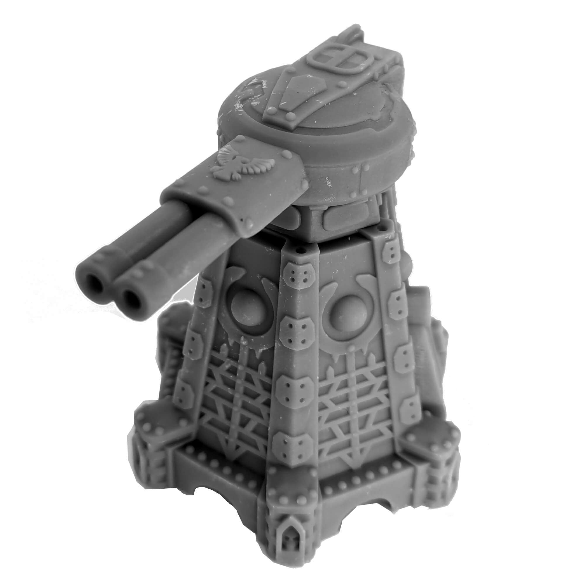 Imperial Defence Battery, Turret Auto Cannons Resin Wargame Scatter ...