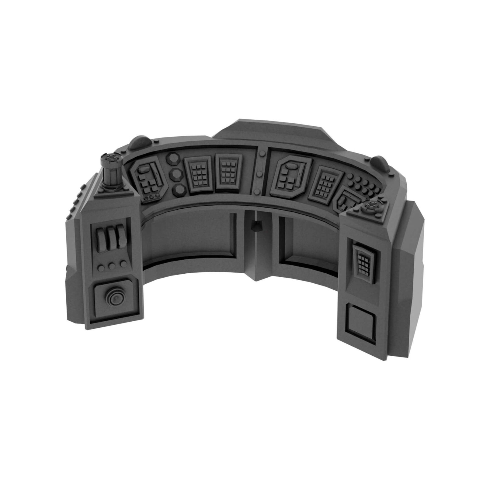 Computer Terminal With Optional Over Head Display (sci Fi / Industrial ...