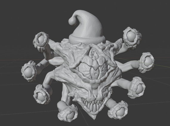 Santa Beholder Miniature and Xmas Tree Ornament - Etsy