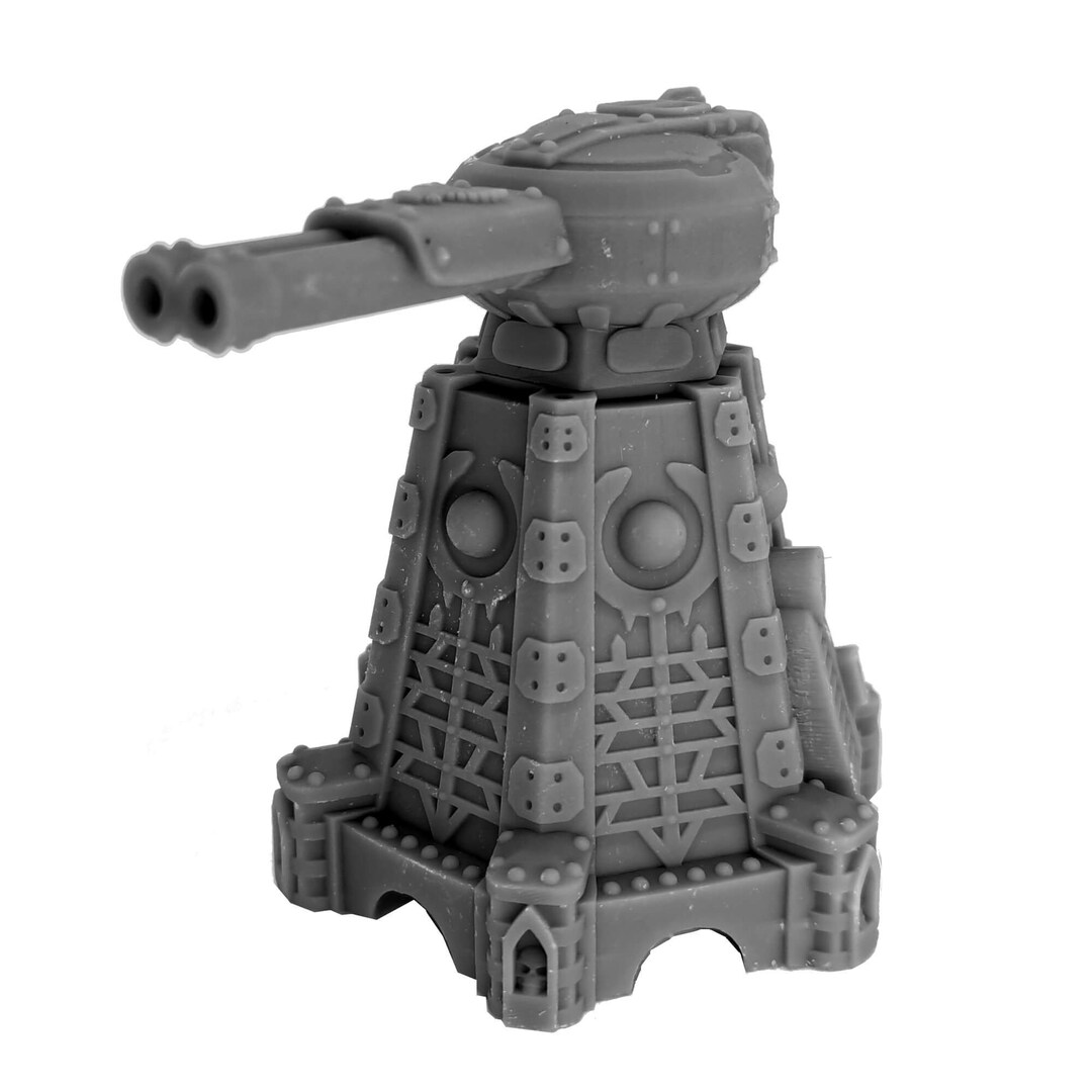 Imperial Defence Battery, Turret Auto Cannons Resin Wargame Scatter ...