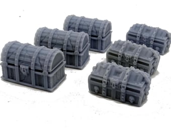 Treasure Chests 28mm or 32mm Miniatures for Tabletop Gaming - Etsy