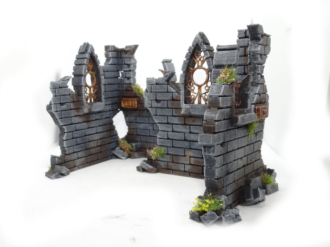 Ruined Ancient City Walls - Wargame and Tabletop Terrain - Etsy