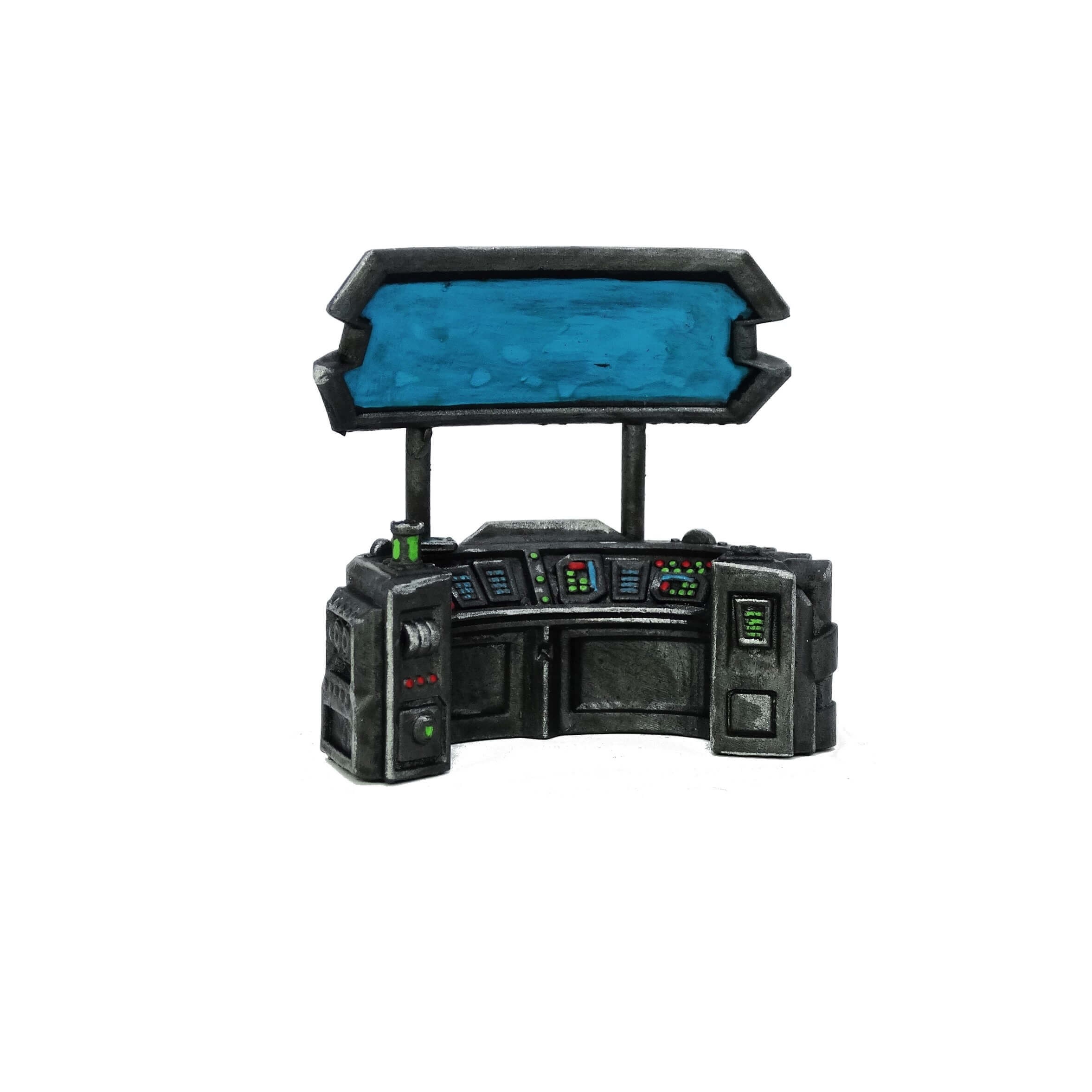 Computer Terminal With Optional Over Head Display (sci Fi / Industrial ...