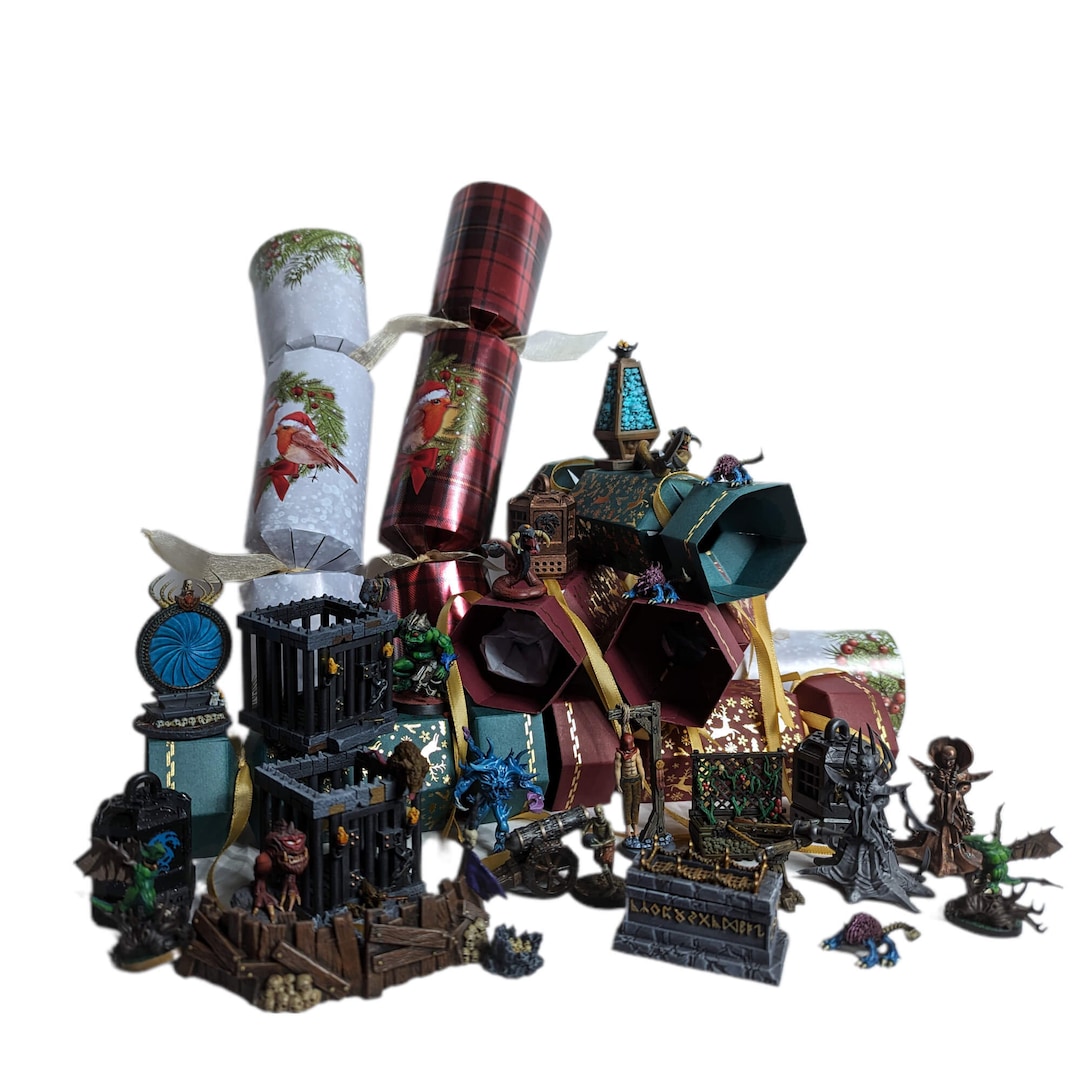 Novelty Fantasy Miniatures Christmas Crackers for Dungeons and Dragons ...