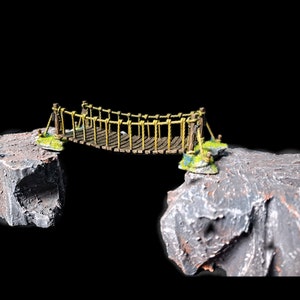 Rope Bridge DND Tabletop Terrain Jungle Chasm Crossing 28mm Scale - Etsy